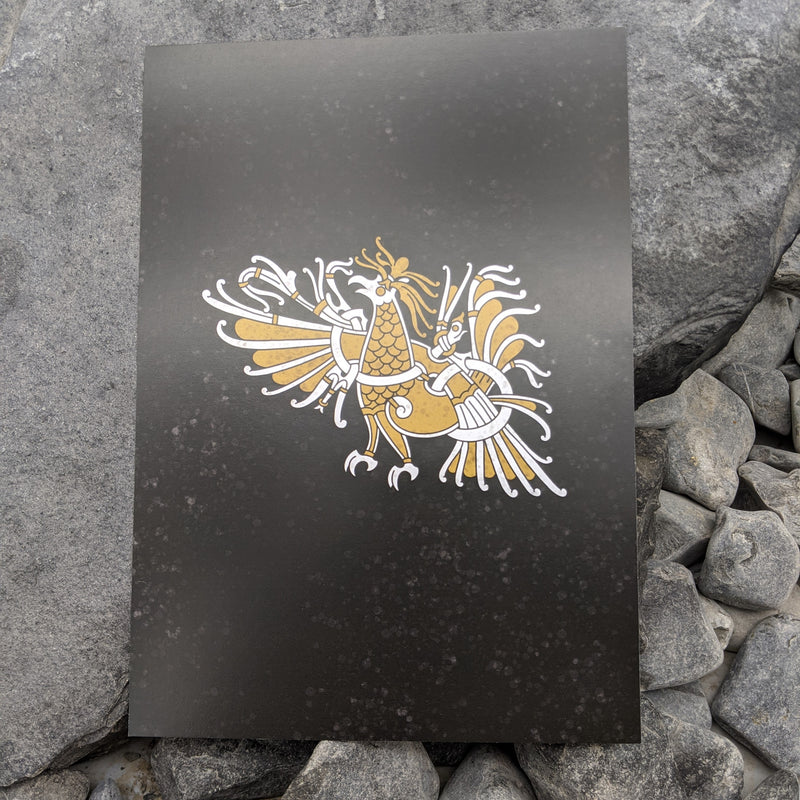 Ringerike Style Beast (Bird) A5 Print – Horns of Odin